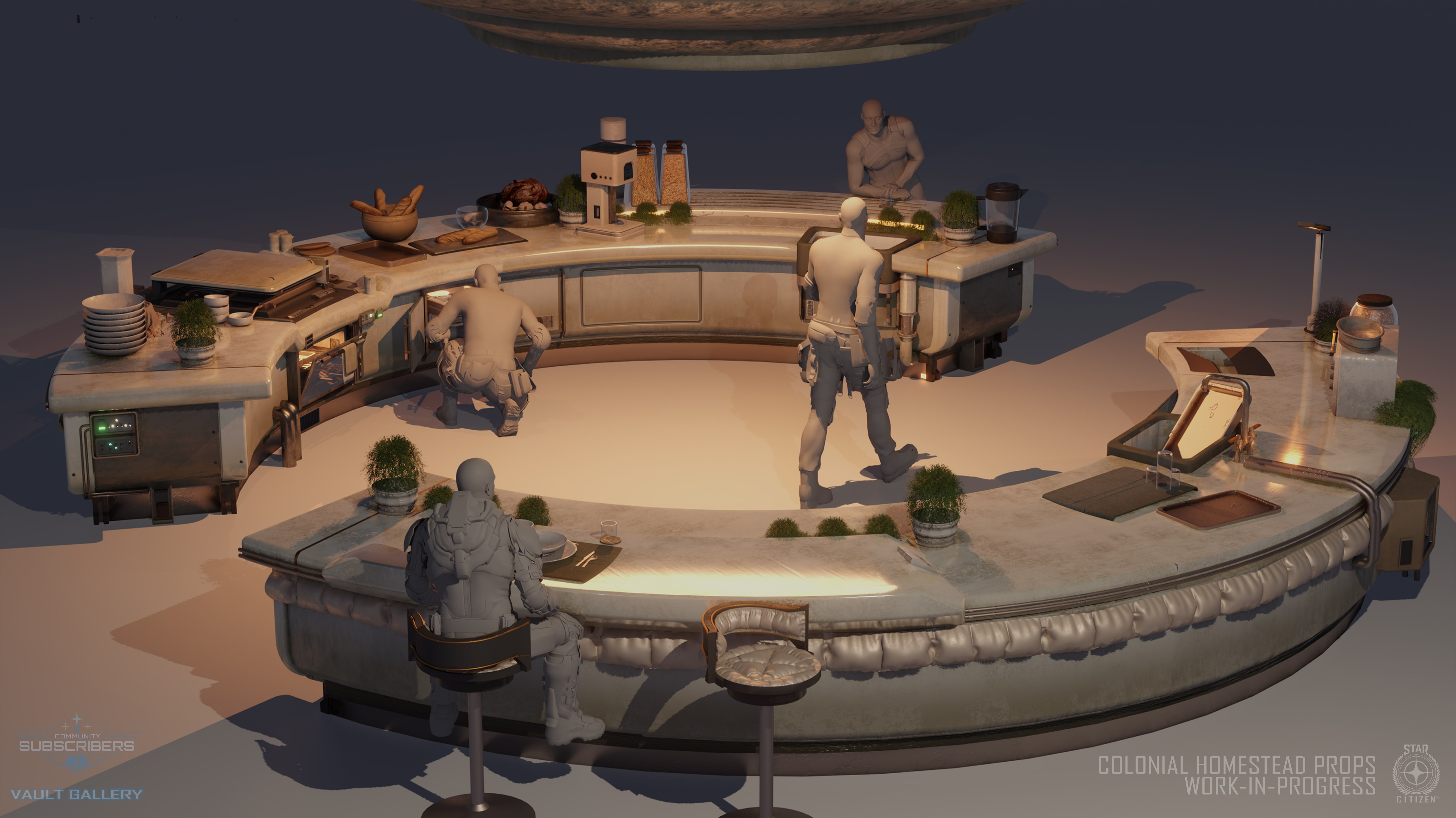 Star Citizen | Colonial Homestead Props Wip - Spaceloop
